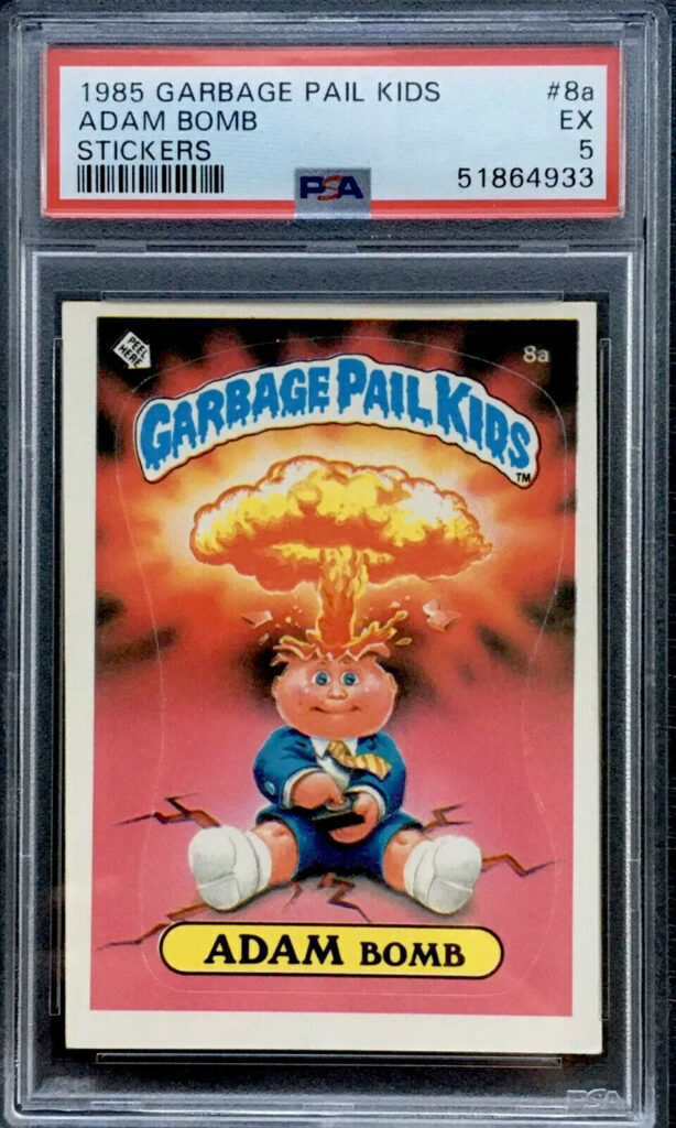 Adam Bomb 1985 Topps (PSA) Excellent 5 / 1st Series Garbage Pail Kids ...