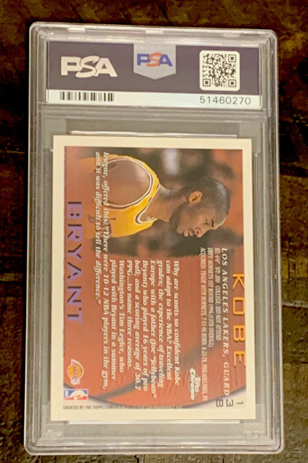 Kobe Bryant Rookie (PSA 9) 1996 Topps Chrome MINT #138 – Beverly Hills ...