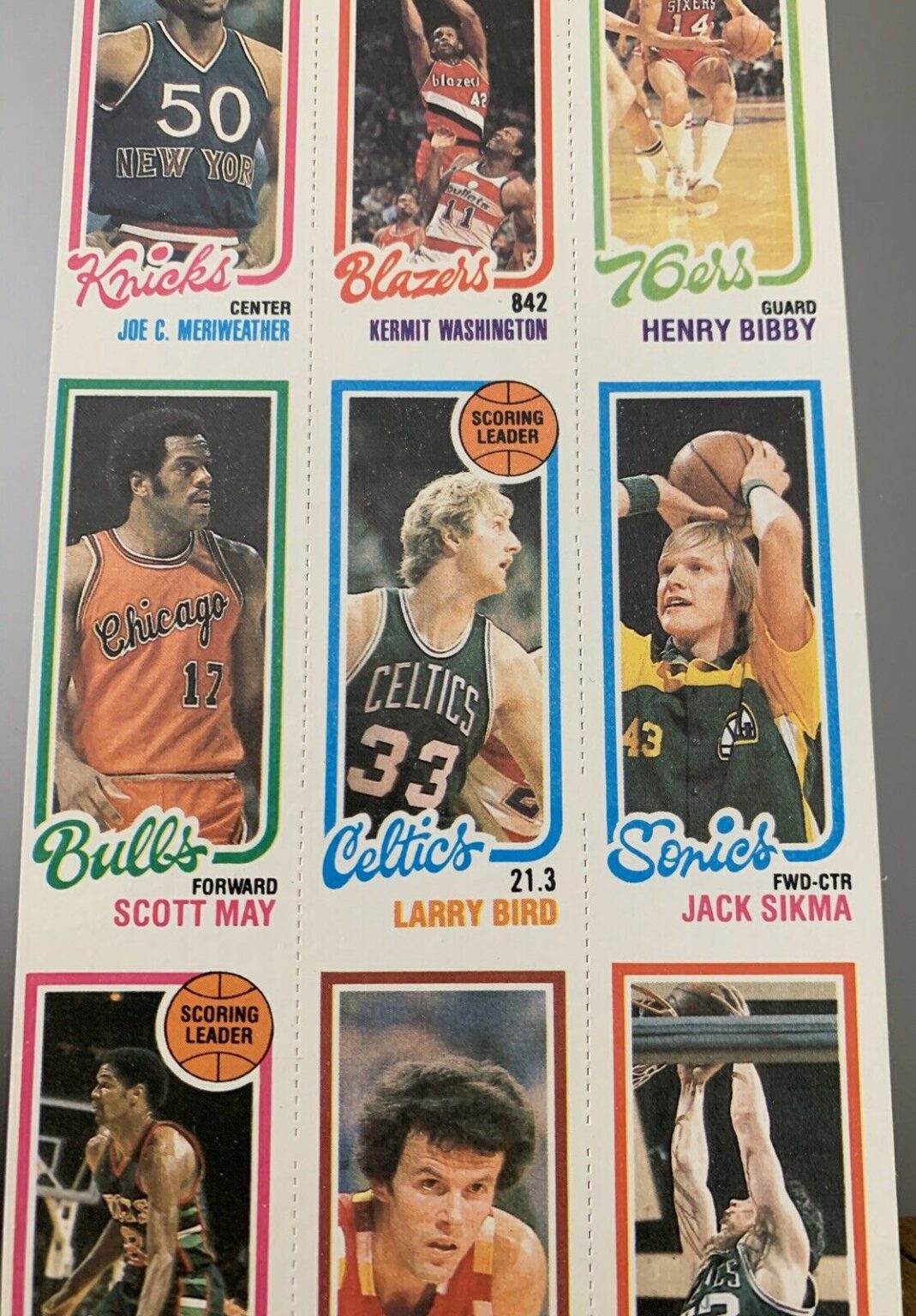 Larry Bird Rookie Topps 1980 Uncut Sheet – Beverly Hills Swap Meet