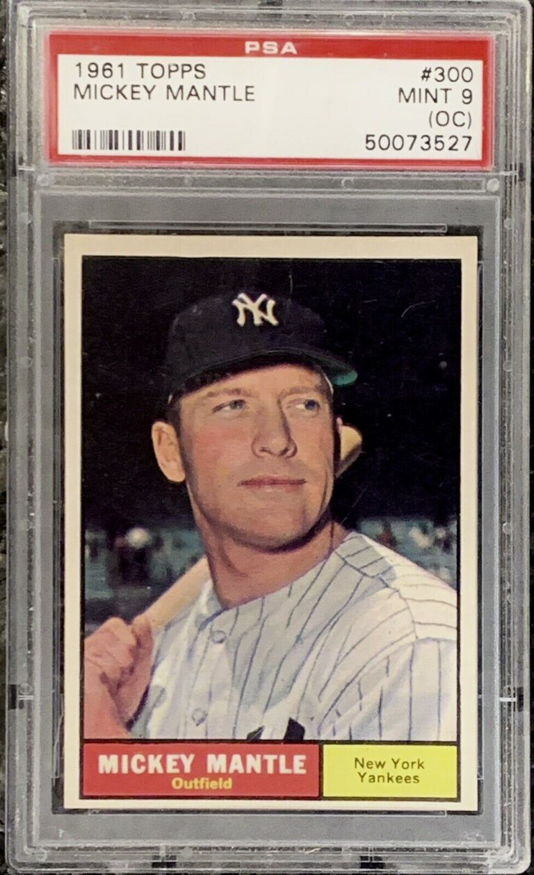 Mickey Mantle 1961 Topps (PSA 9) MINT OC/HOF – Beverly Hills Swap Meet