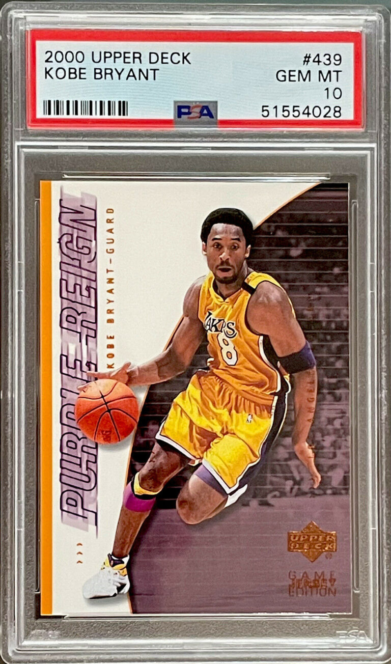 Kobe Bryant (PSA 10) GEM MINT Purple Reign 2000 Upper Deck / 3 in ...