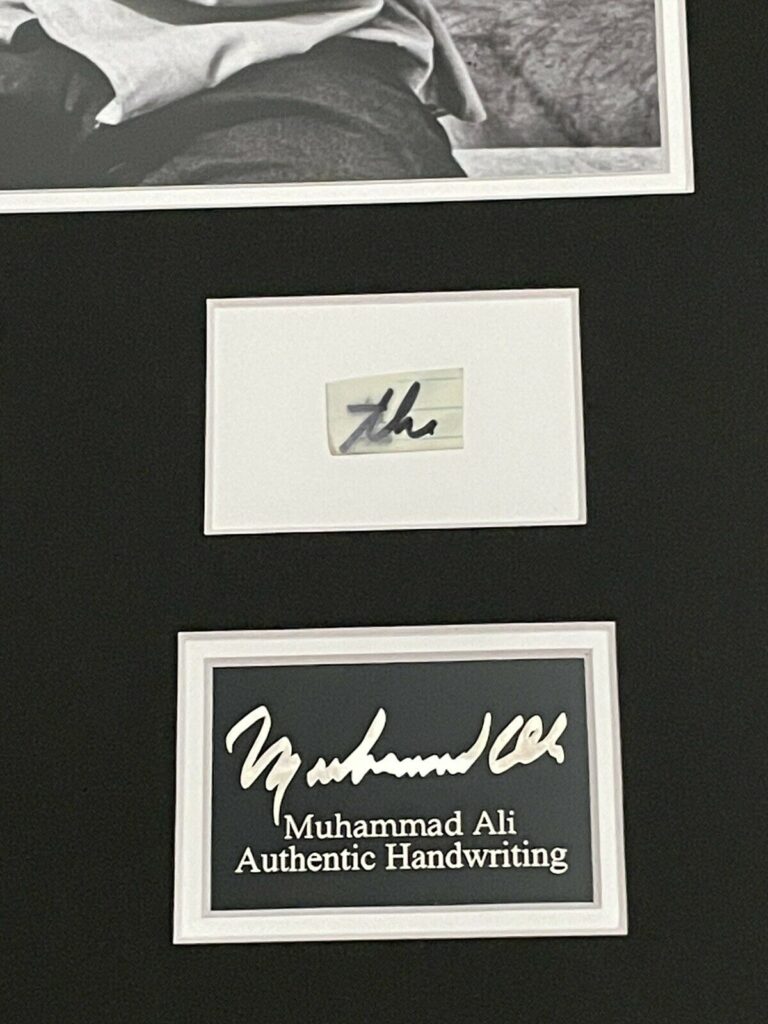 Muhammad Ali (Handwriting) JSA Authenticated w/ Classic Photos / George ...