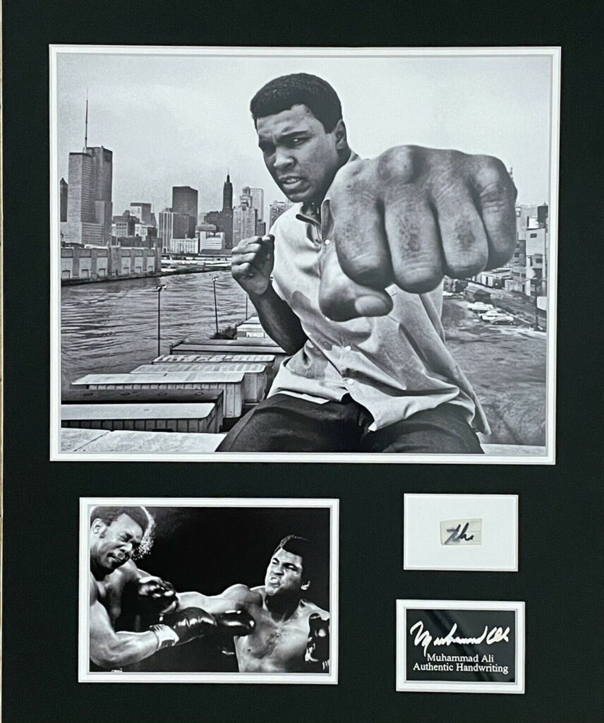 Muhammad Ali (Handwriting) JSA Authenticated w/ Classic Photos / George ...