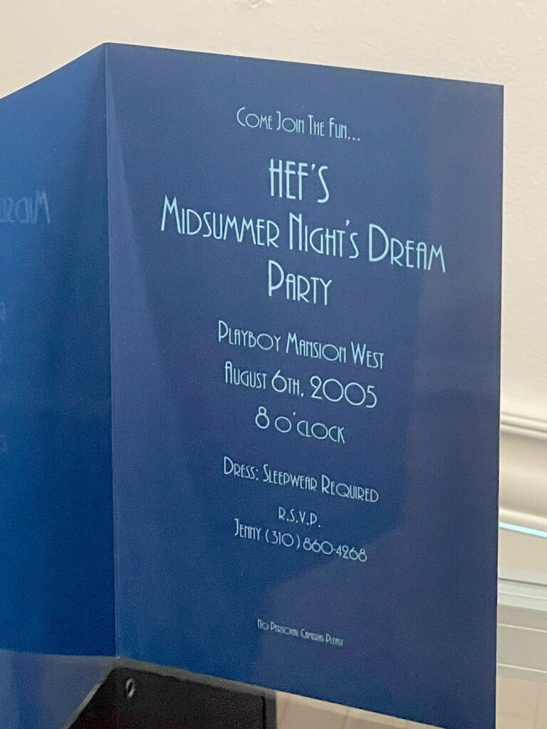 Playboy Mansion Invitation / Hugh Hefner’s Midsummer Night’s Dream ...