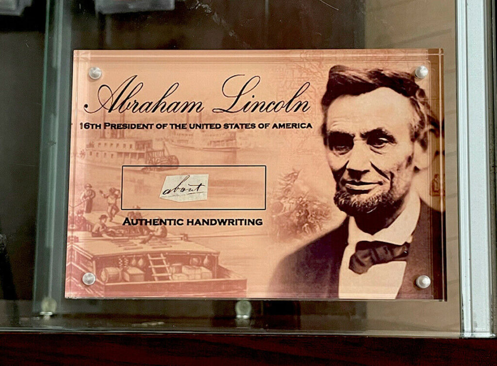 Abraham Lincoln handwriting hand written JSA/COA – Beverly Hills Swap Meet