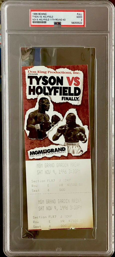 Mike Tyson vs Evander Holyfield 1st Fight 1996 (PSA) Encapsulated ...