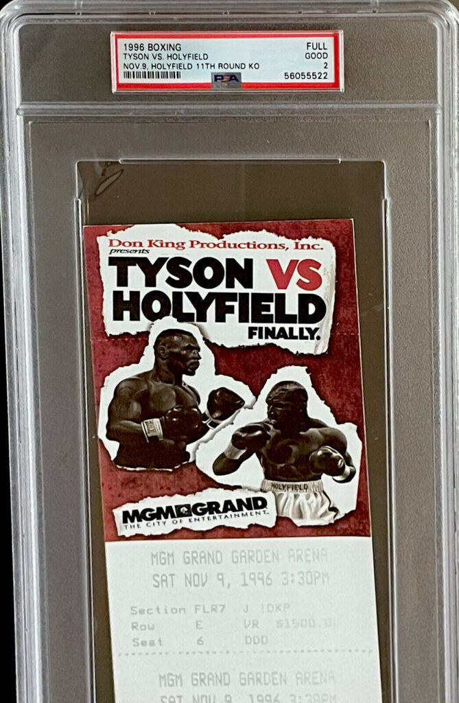 Mike Tyson vs Evander Holyfield 1st Fight 1996 (PSA) Encapsulated ...