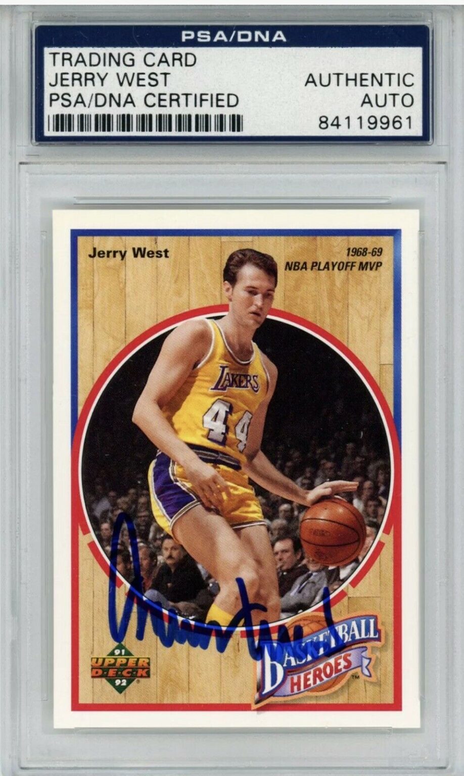 Jerry West “The Logo” Signed (PSA) Upper Deck Basketball Card – Beverly ...