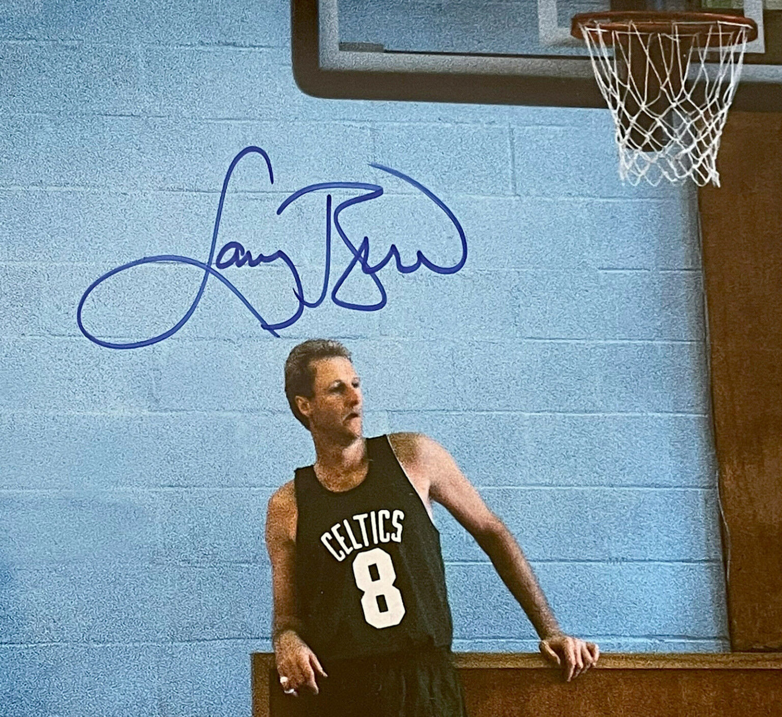 Larry Bird Wearing #8 Signed 11×14 photo features Bird Hologram ...
