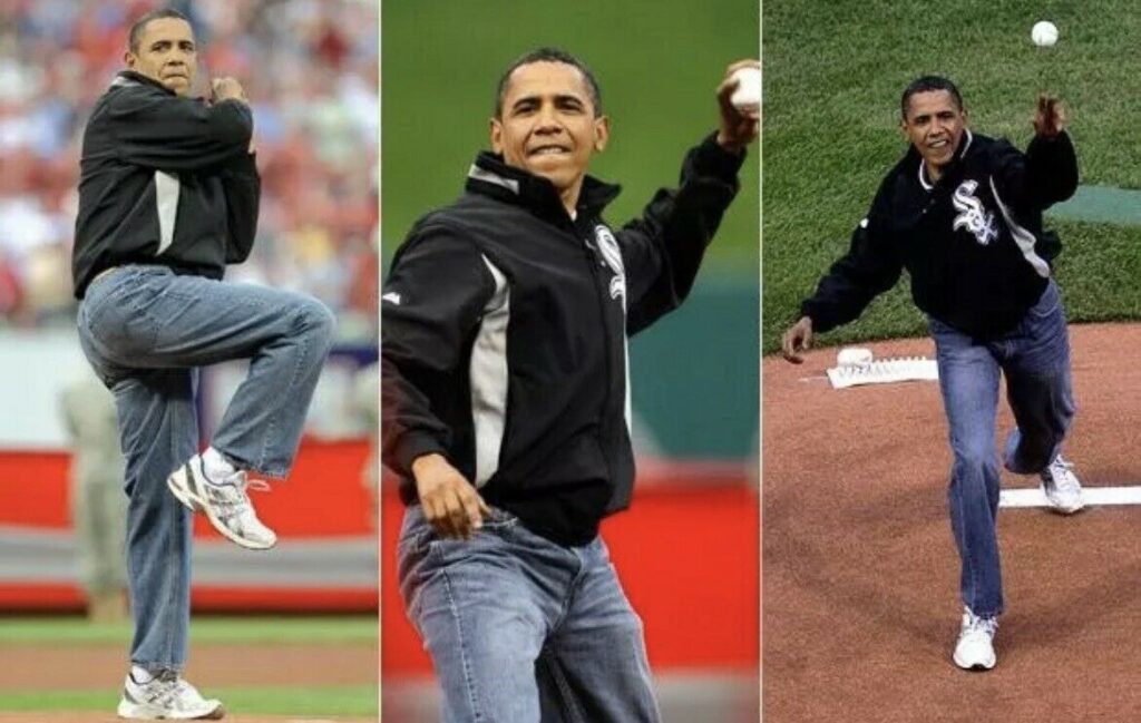 Barack Obama (First Pitch) PSA / 2009 MLB All Star Game FULL-Ticket ...