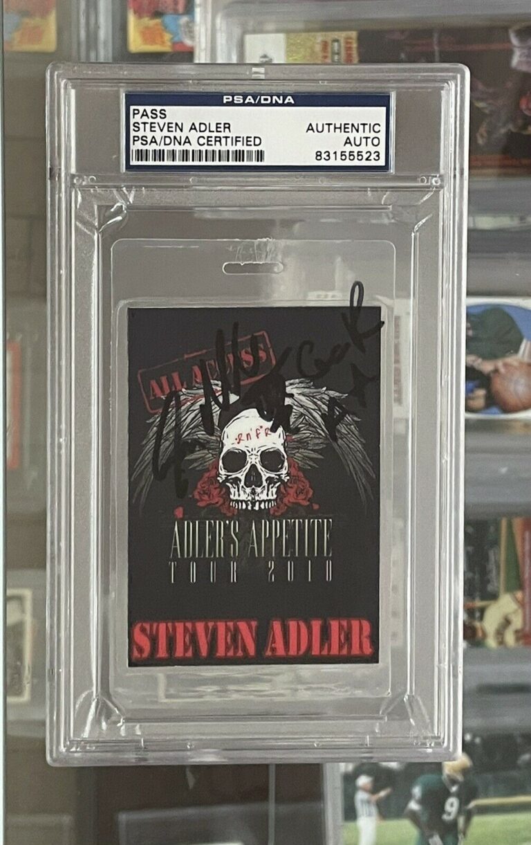 Guns N Roses Steven Adler Signed Backstage Pass (PSA/DNA) Adler’s ...