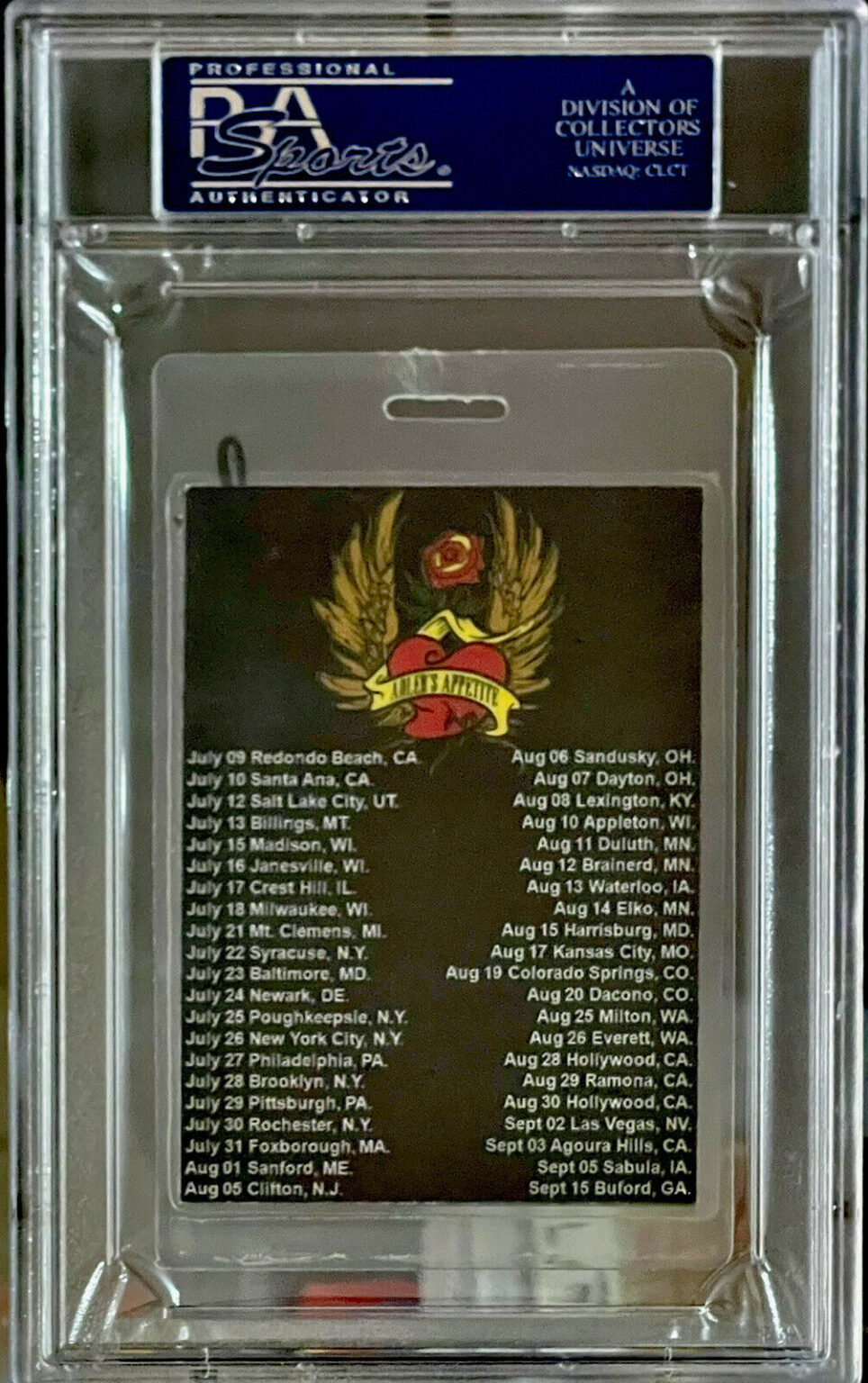 Guns N Roses Steven Adler Signed Backstage Pass (PSA/DNA) Adler’s ...