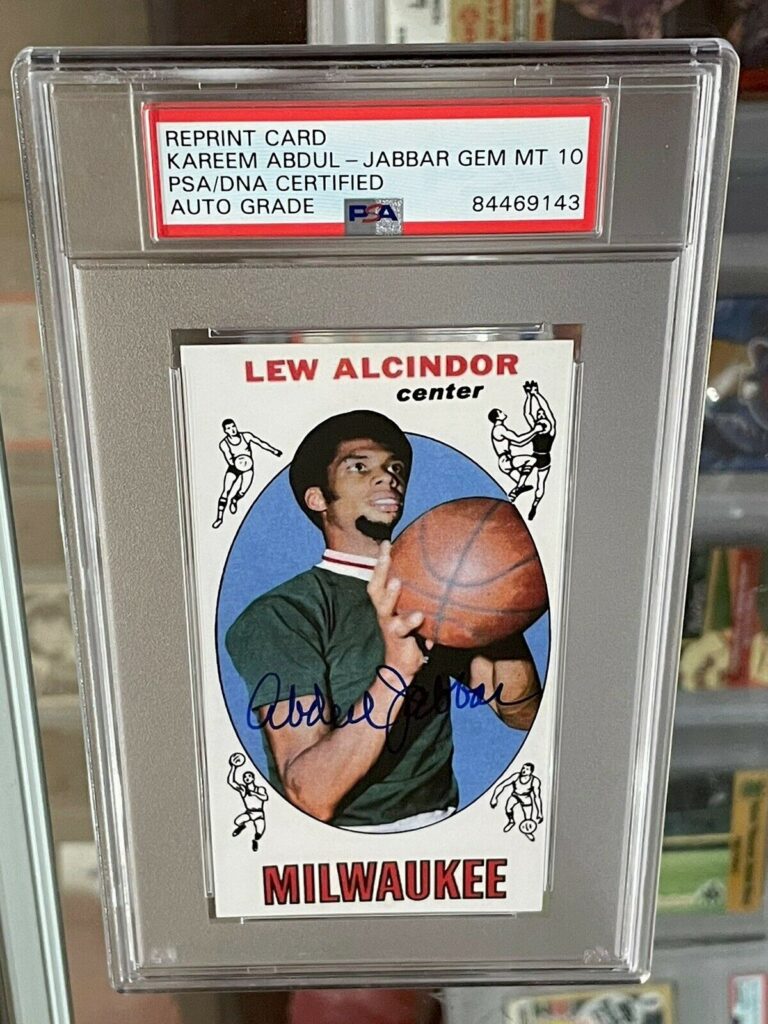 Lew Alcindor Rookie Signed (PSA/DNA) GEM-MINT 10 & (JSA) RP 1969 ...