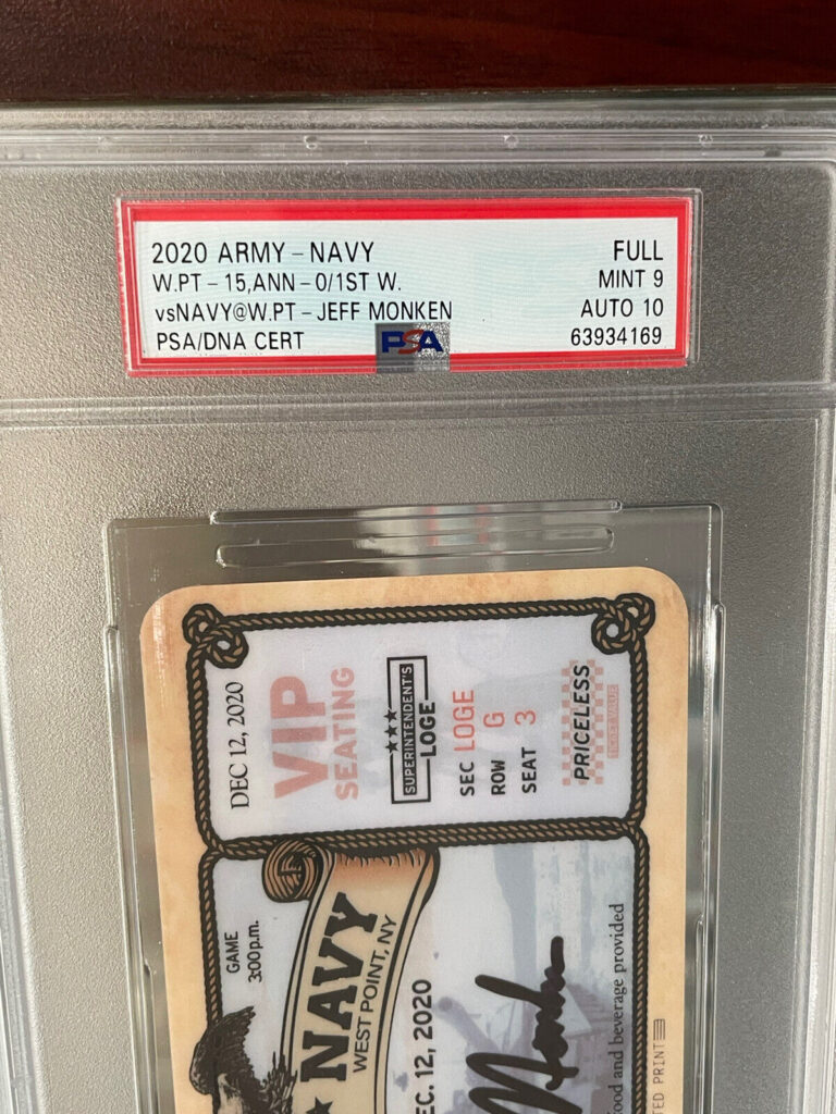 2020 Army vs Navy (PSA/DNA) GEM-MINT 10 Donald Trump Coin Toss (VIP ...