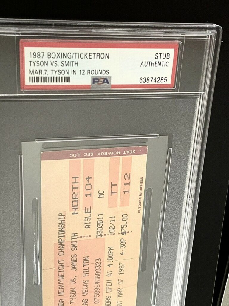 Mike Tyson vs James Smith 1987 Boxing Ticket (PSA) Only 1 in Population ...