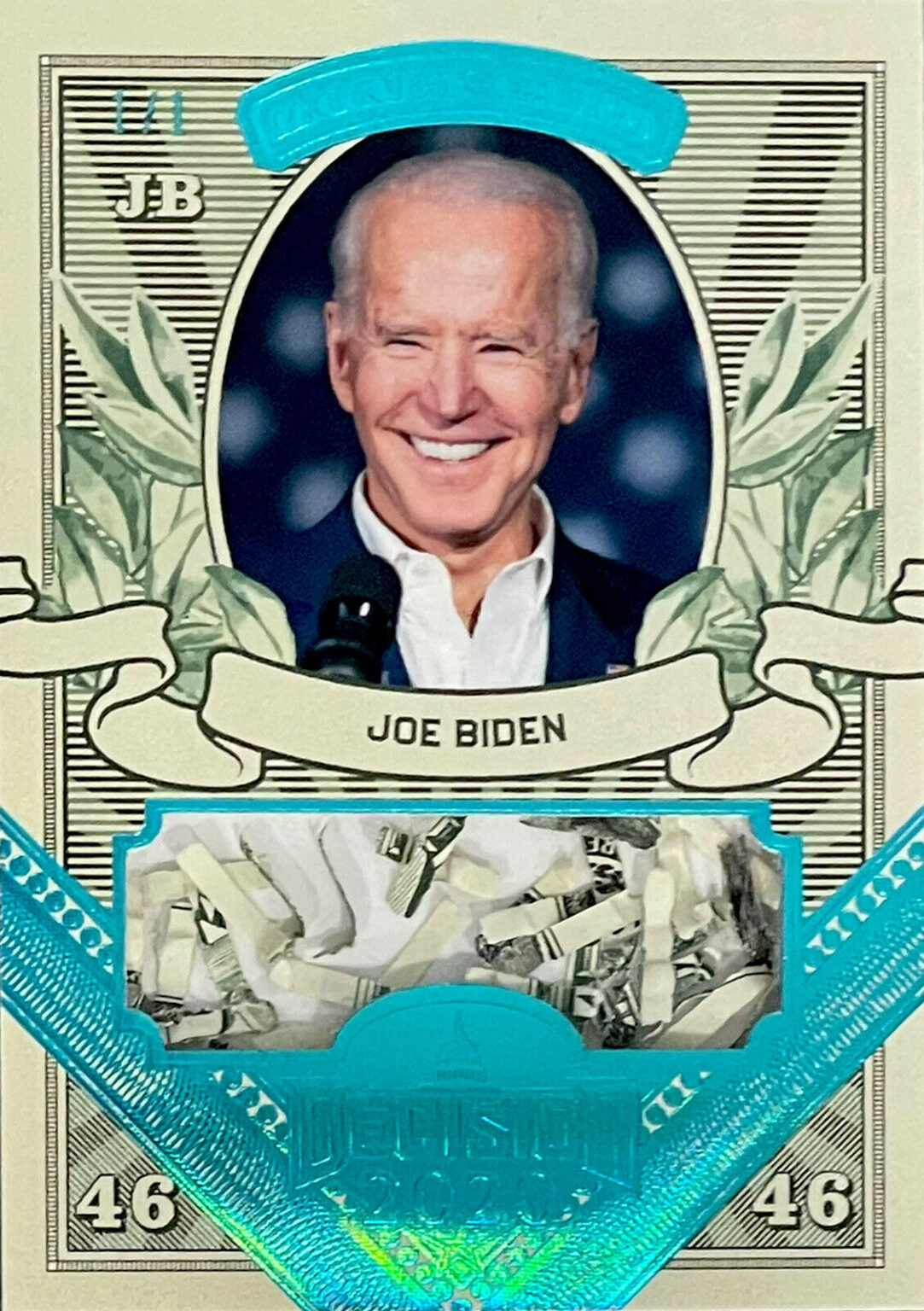 President Joe Biden Money Card (Numbered #1 of 1) Decision 2020 ...