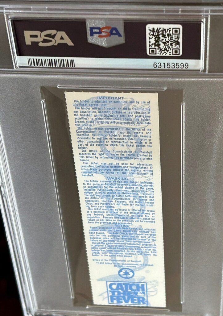 Michael Jordan First Pitch (PSA) 6 EX-MINT Retires Next Day / 2 in ...