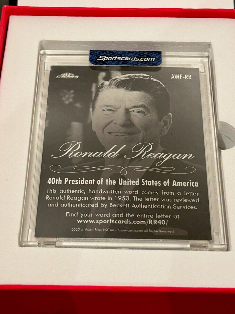 President Ronald Reagan Hand Written Words “Golden Era” POTUS 2020 ...
