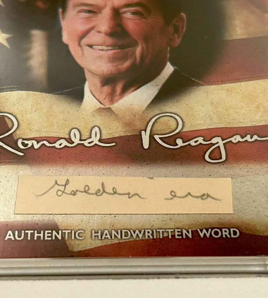President Ronald Reagan Hand Written Words “Golden Era” POTUS 2020 ...