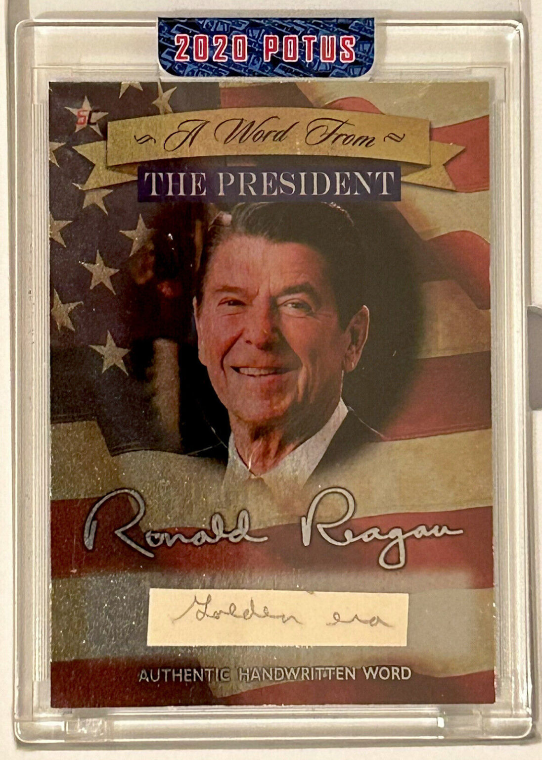 President Ronald Reagan Hand Written Words “Golden Era” POTUS 2020 ...