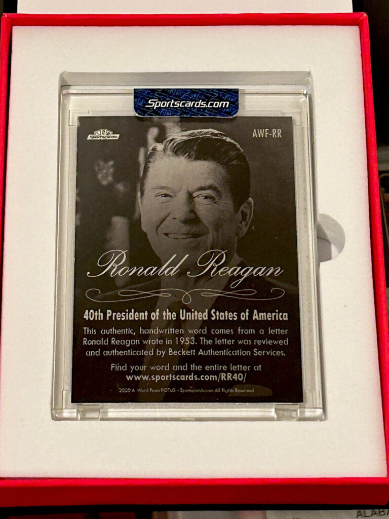 President Ronald Reagan Hand Written Words “Golden Era” POTUS 2020 ...