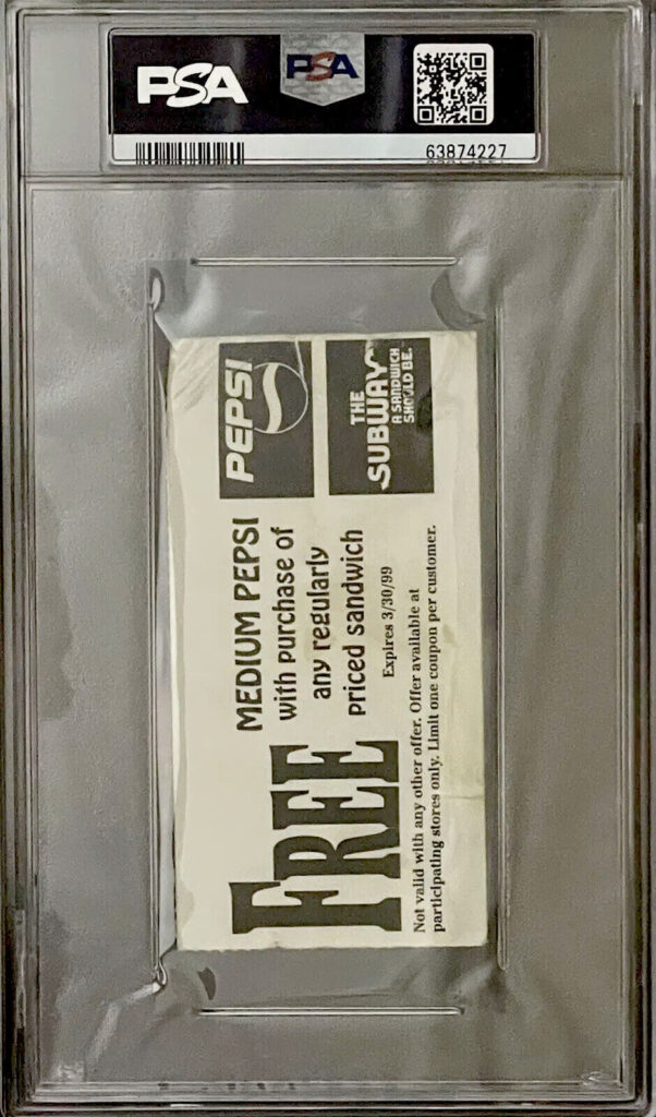 Tom Brady 1st Touchdown (PSA) Michigan Wolverines Ticket Stub 1998 ...