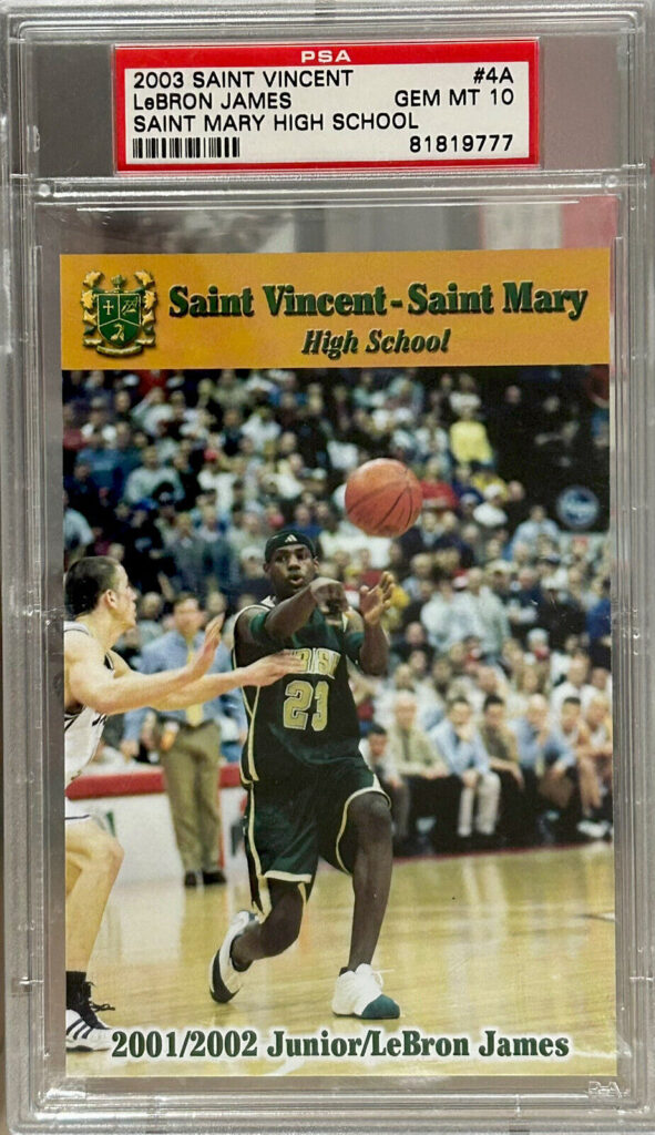 LeBron James (PSA 10) GEM-MINT 2003 High School Card / SV-SM – Beverly ...