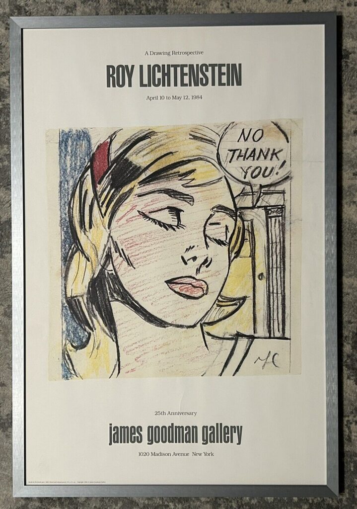 Roy Lichtenstein No Thank You – James Goodman Gallery Lithograph Poster ...