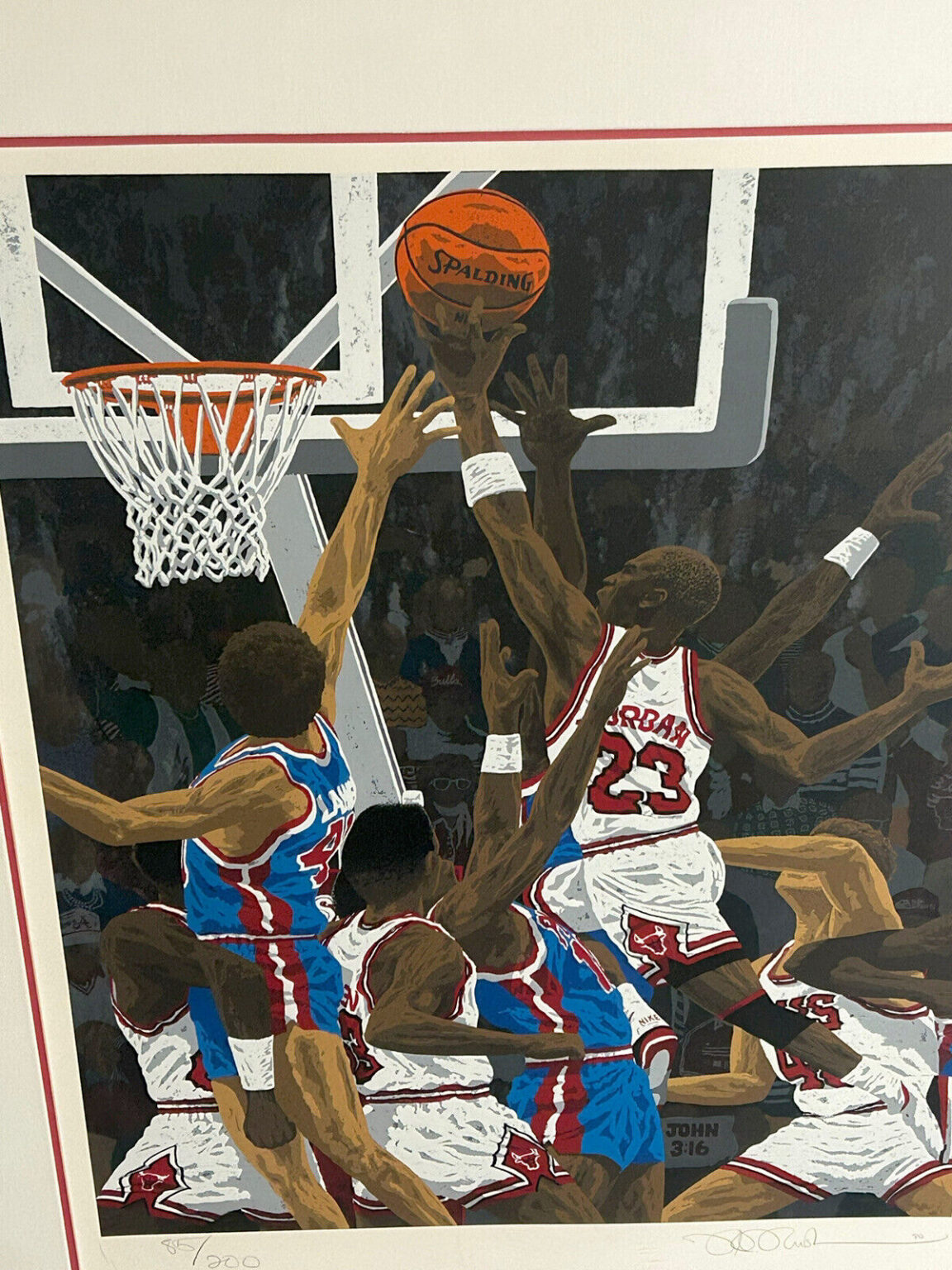 Michael Jordan Limited Edition Original Serigraph 1990 Signed Rick Rush ...