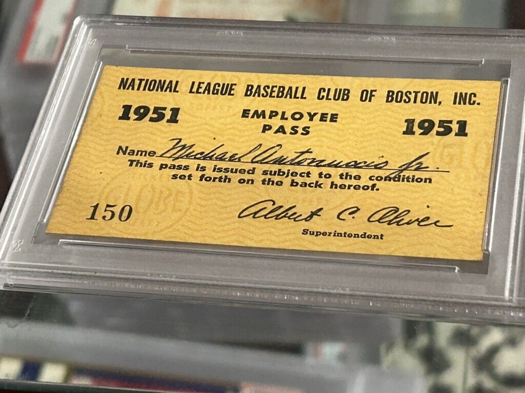 Jackie Robinson Home Run Ticket (PSA) 1 of 1 VIP Employee Pass 1951 ...