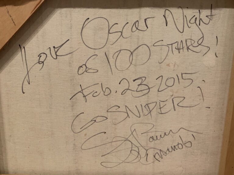 Steve Kaufman “Scarface” signed, also autographed by Steven Bauer on ...