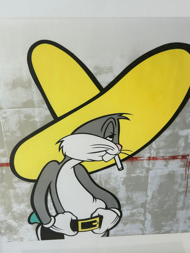 Street Artist SEEN Signed Print #1 out of 25 “Smoking Bugs Bunny ...
