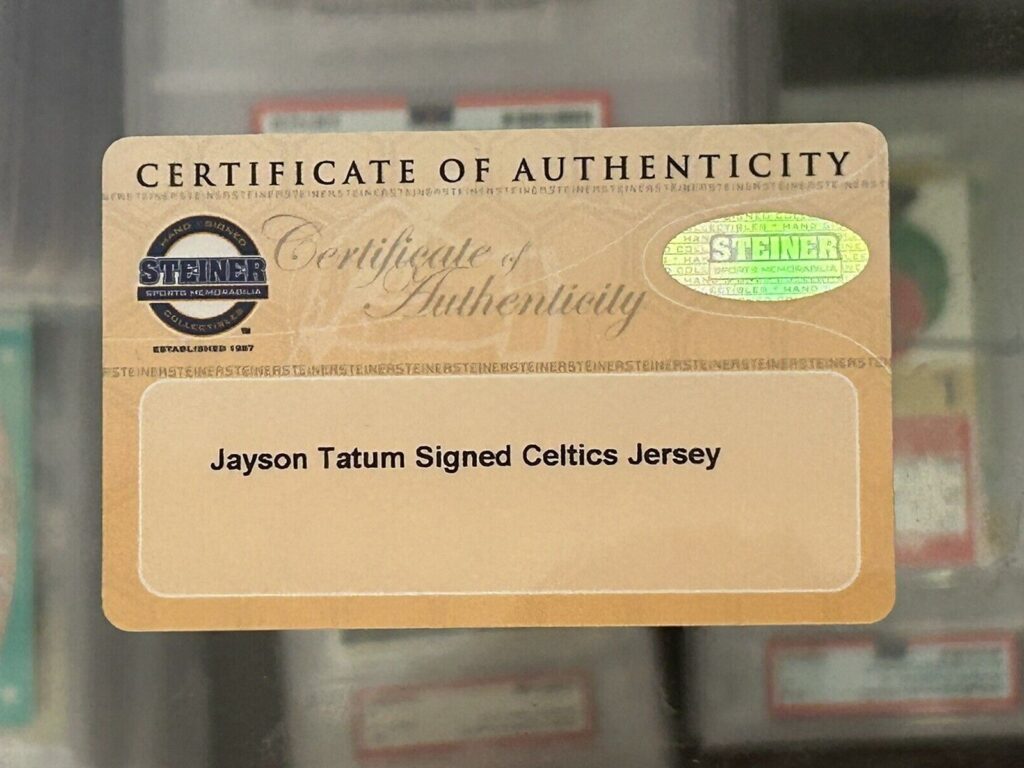 Jayson Tatum Signed AUTO (JSA) New w/ Tags NBA Official Store – Beverly ...