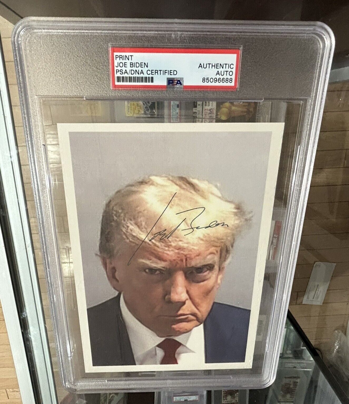Donald Trump Mugshot (PSA/DNA) Signed by President Joe Biden – Beverly ...