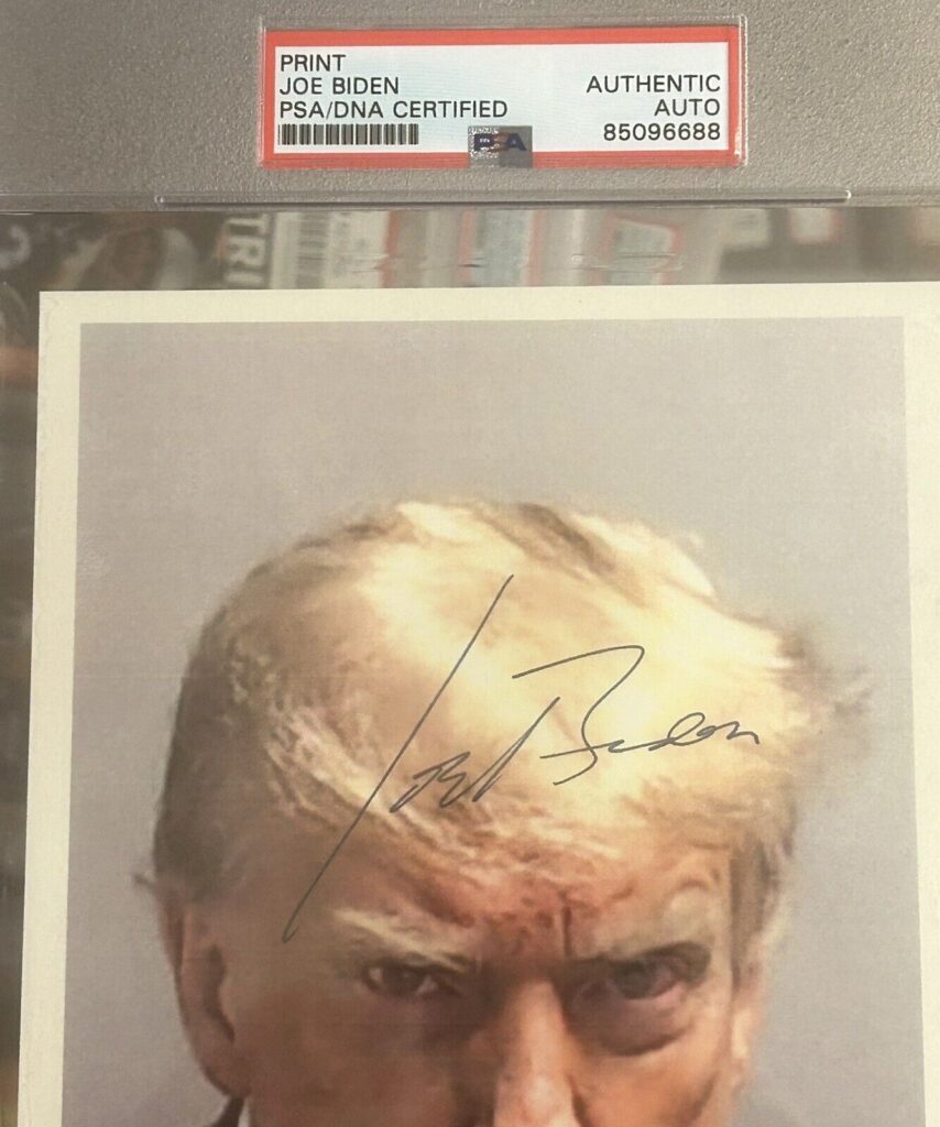 Donald Trump Mugshot (PSA/DNA) Signed by President Joe Biden – Beverly ...