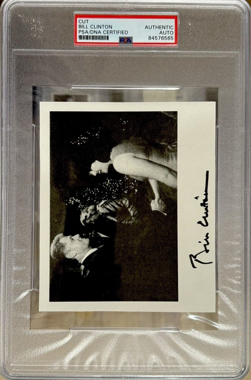 President Bill Clinton Autograph (PSA/DNA) signed photograph w/ Monica ...