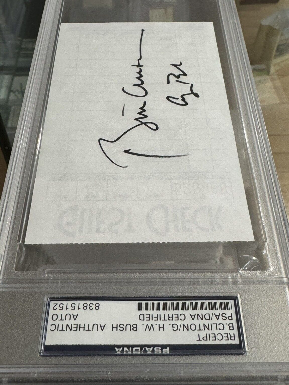 President Bill Clinton & George W Bush (PSA / DNA) Both Autographs on ...