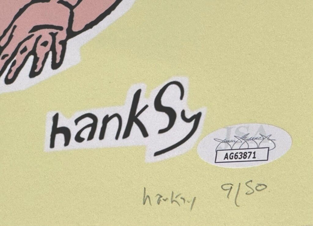 Hanksy Signed Numbered Also Vanilla Ice Authentic Signature (JSA ...