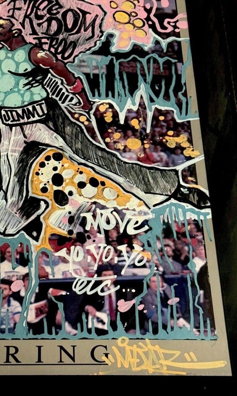 Michael Jordan on Mushrooms / Original Art by Mear One 1988 – Beverly ...