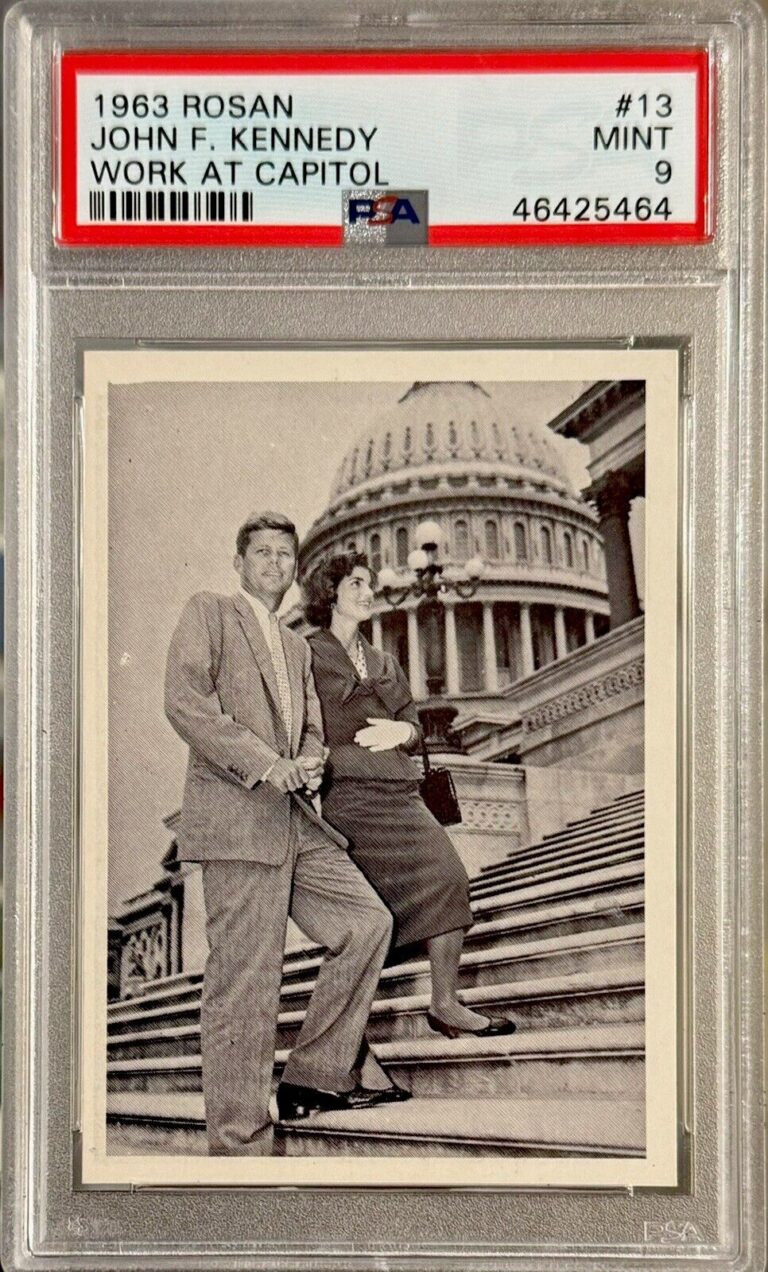 John F Kennedy & First Lady Jackie O (PSA 9 MINT) Highest Grade 1963 ...