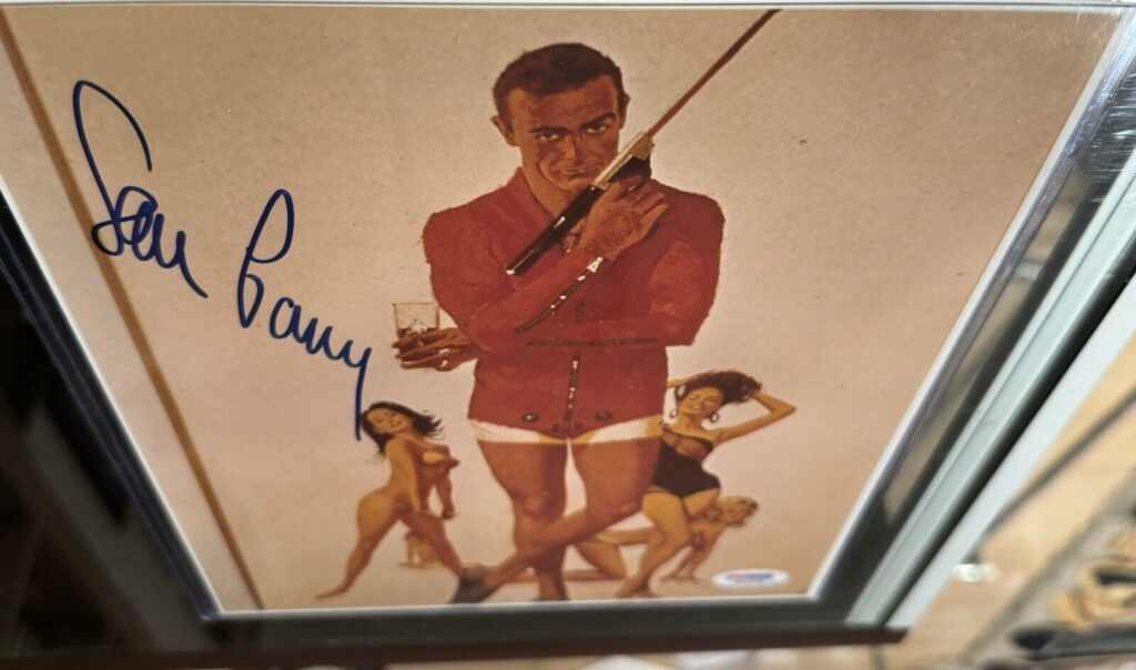 Sean Connery (PSA) Authenticated Autograph Iconic Photo of James Bond ...