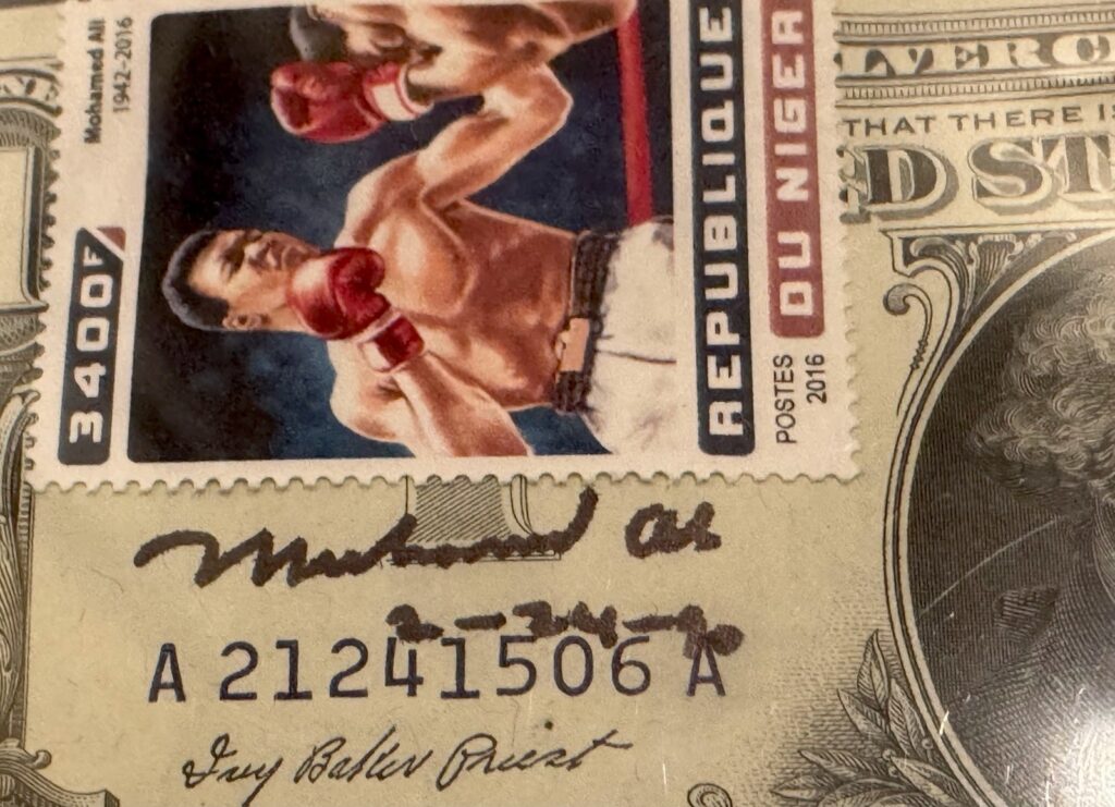 Muhammad Ali Autograph (JSA) Authenticated Old Blue $1 Dollar Bill ...